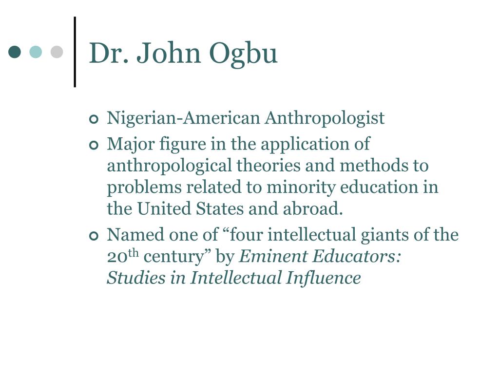 PPT - Dr. John Ogbu PowerPoint Presentation, free download - ID:158326