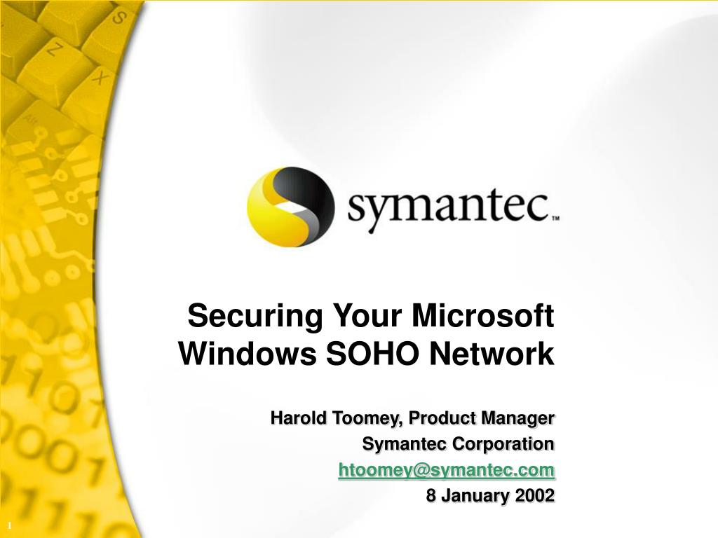 PPT - Securing Your Microsoft Windows SOHO Network PowerPoint Presentation - ID:15862