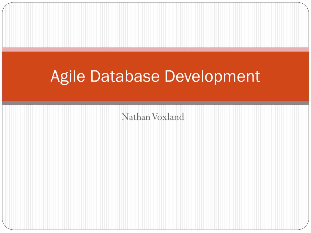 PPT - Agile Database Development PowerPoint Presentation, free download ...