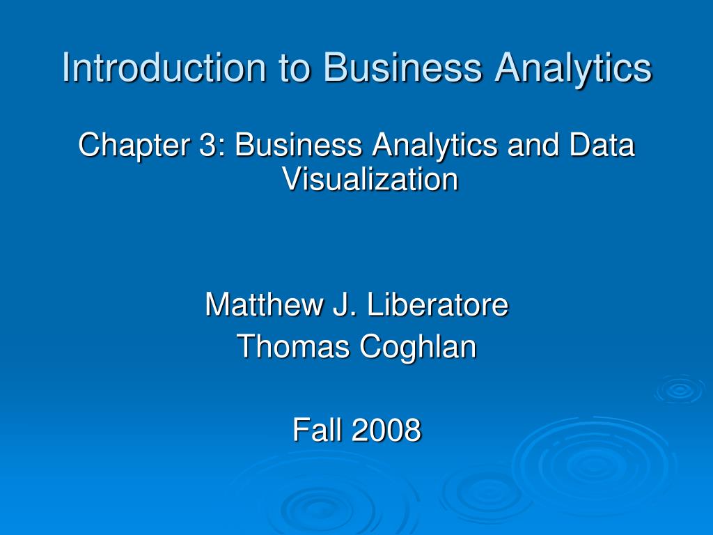 PPT - Introduction to Business Analytics PowerPoint Presentation, free ...