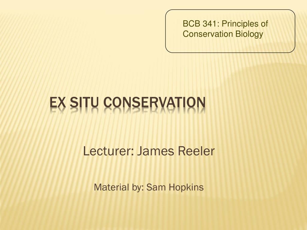 PPT - Ex Situ Conservation PowerPoint Presentation, free download - ID ...