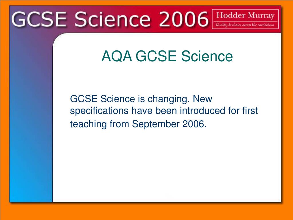 PPT - AQA GCSE Science PowerPoint Presentation, free download - ID:159545