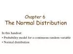 PPT - Chapter The Normal Probability Distribution PowerPoint ...