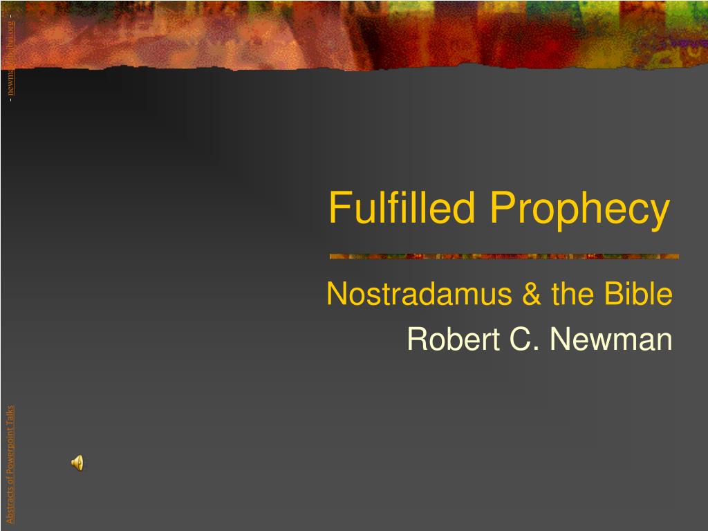 PPT - Fulfilled Prophecy PowerPoint Presentation, free download - ID:161315
