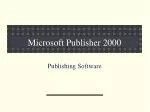 PPT - Publisher Lesson 1 Microsoft Publisher Basics PowerPoint ...