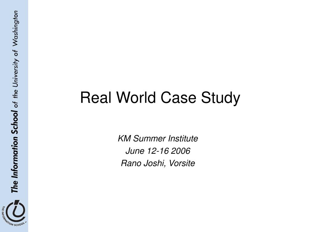 PPT - Real World Case Study PowerPoint Presentation, free download - ID ...