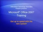 PPT - Free Microsoft Office Course and Training PowerPoint Presentation ...