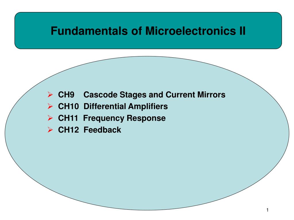 PPT - Fundamentals of Microelectronics II PowerPoint Presentation, free download - ID:162418
