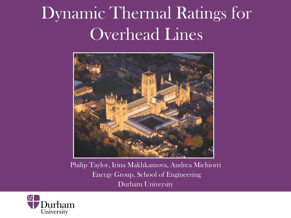 PPT - Dynamic Thermal Ratings for Overhead Lines PowerPoint ...