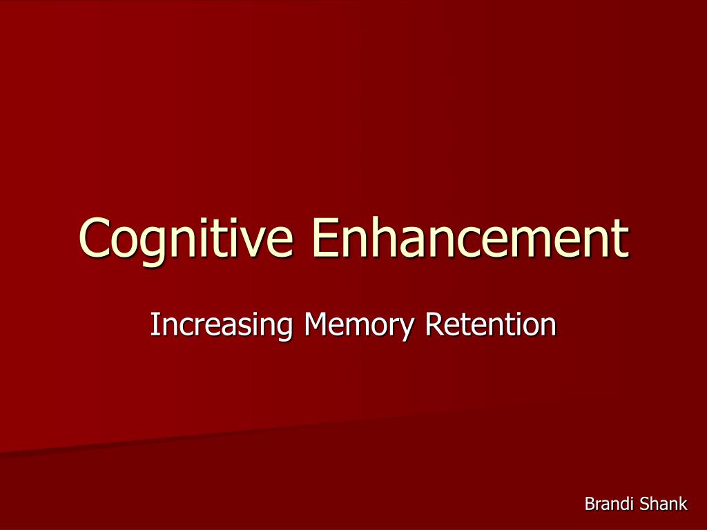 PPT - Cognitive Enhancement PowerPoint Presentation, free download - ID ...