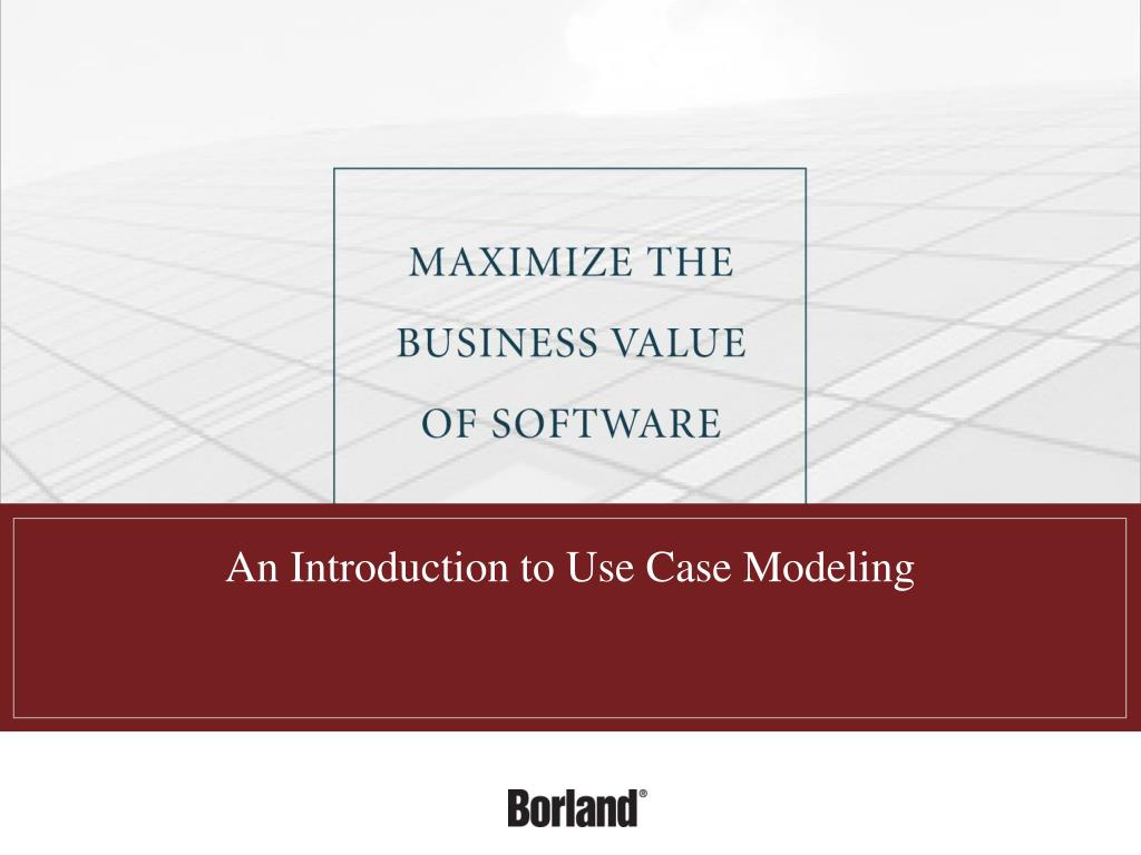 PPT - An Introduction to Use Case Modeling PowerPoint Presentation ...