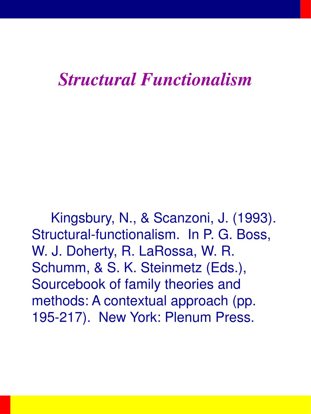 PPT - Structural Functionalism PowerPoint Presentation, free download ...
