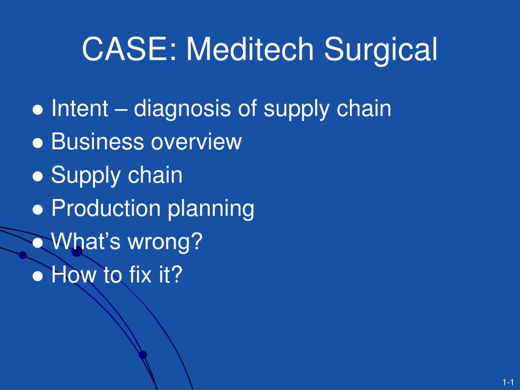 PPT - CASE: Meditech Surgical PowerPoint Presentation, free download ...