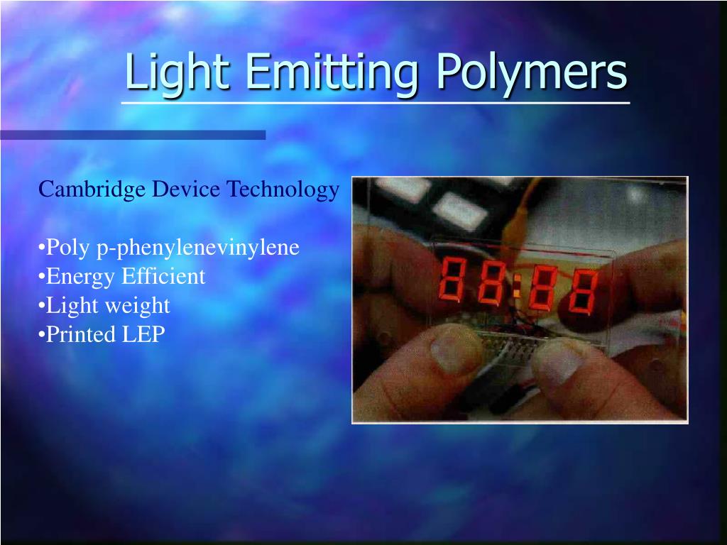 PPT - Light Emitting Polymers PowerPoint Presentation, free download ...