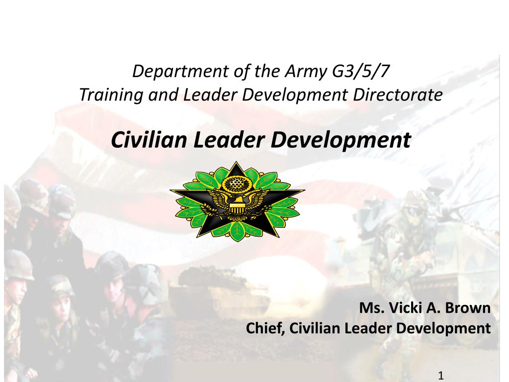 PPT - Department of the Army G3/5/7 Training and Leader Development ...