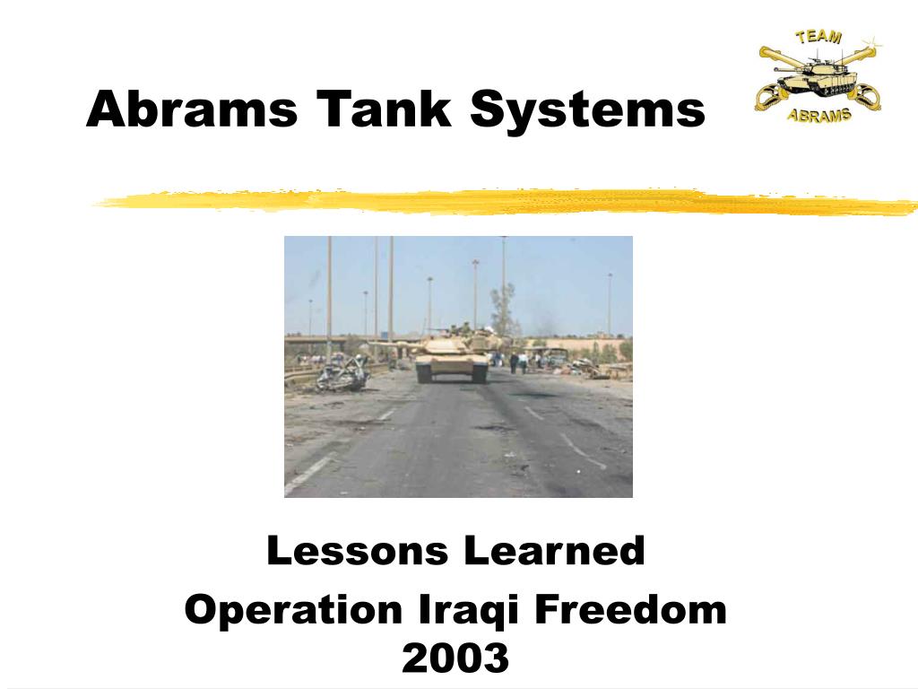PPT - Abrams Tank Systems PowerPoint Presentation, free download - ID ...