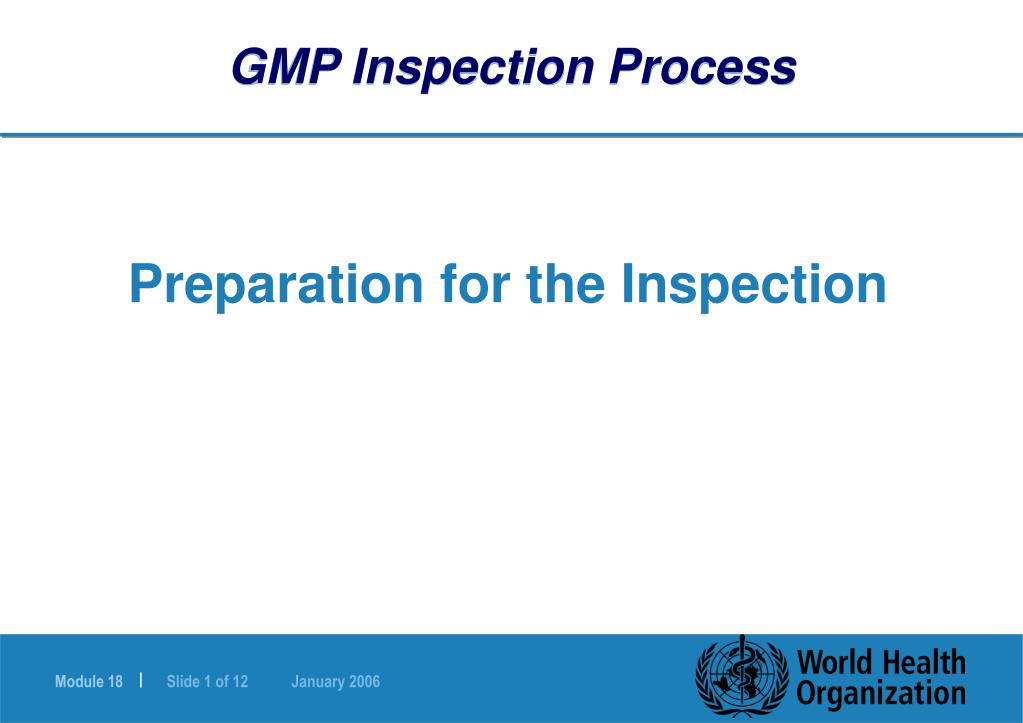 PPT - GMP Inspection Process PowerPoint Presentation, free download ...