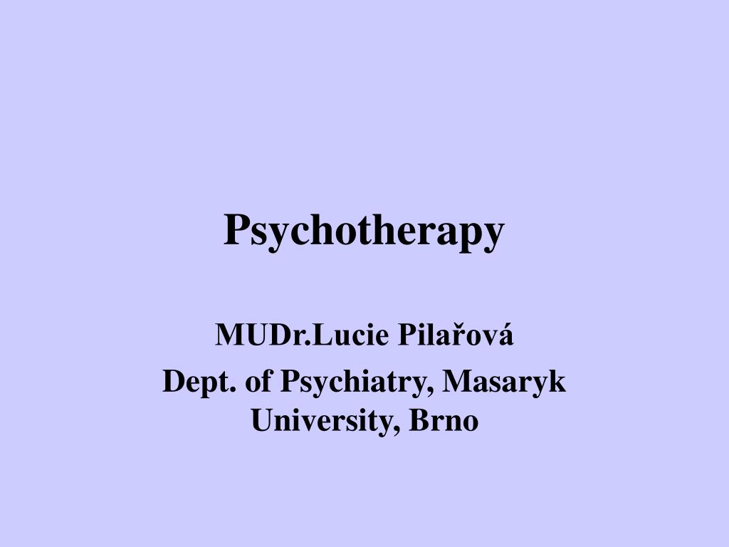 PPT - Psychotherapy PowerPoint Presentation, free download - ID:166348
