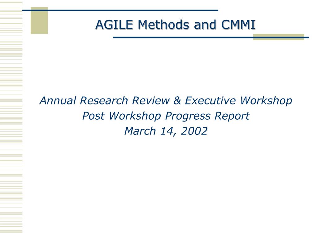 PPT - AGILE Methods and CMMI PowerPoint Presentation, free download ...