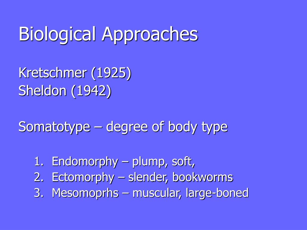 PPT - Biological Approaches PowerPoint Presentation, free download - ID ...