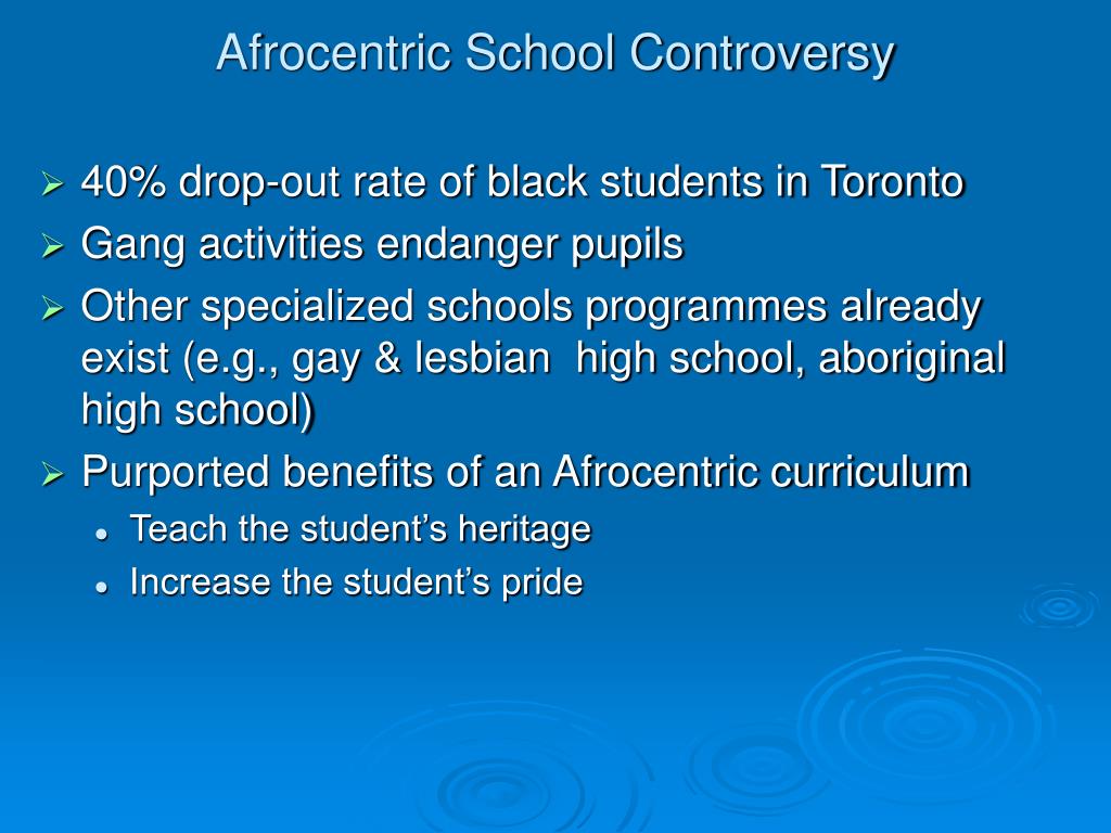 PPT - Afrocentric School Controversy PowerPoint Presentation, free ...
