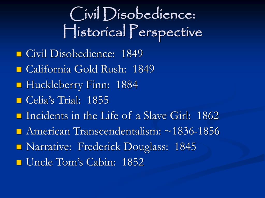 PPT - Civil Disobedience: Historical Perspective PowerPoint ...
