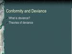 PPT - Deviance and Conformity PowerPoint Presentation, free download ...