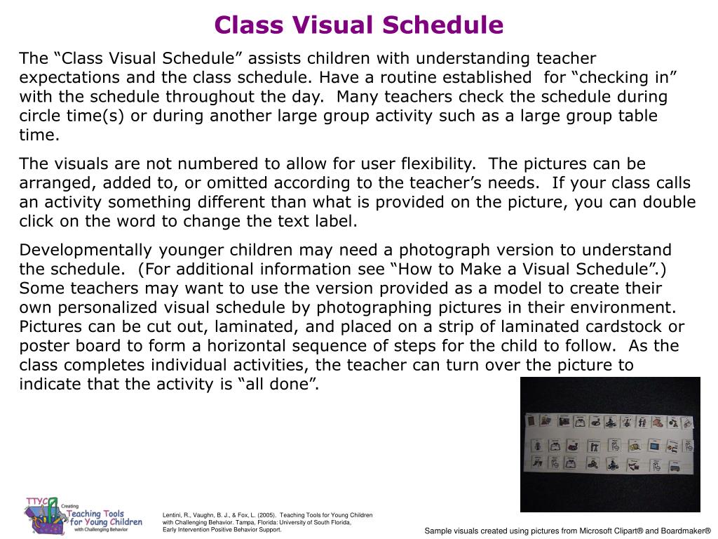 PPT - Class Visual Schedule PowerPoint Presentation, free download - ID ...
