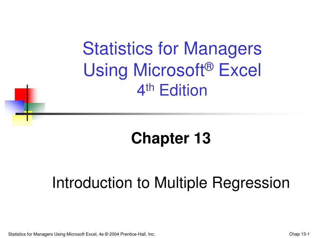 PPT - Chapter 13 Introduction to Multiple Regression PowerPoint Presentation - ID:16843