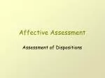 PPT - Assessing the Affective Domain . . . PowerPoint Presentation ...