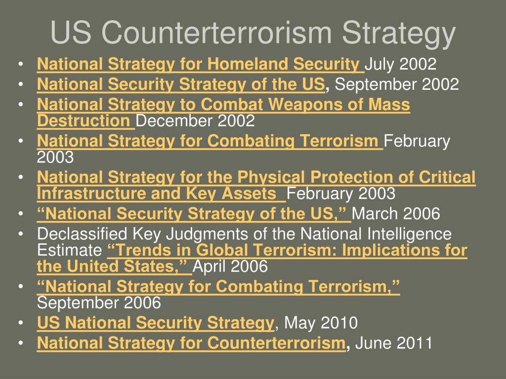 PPT - US Counterterrorism Strategy PowerPoint Presentation, free ...