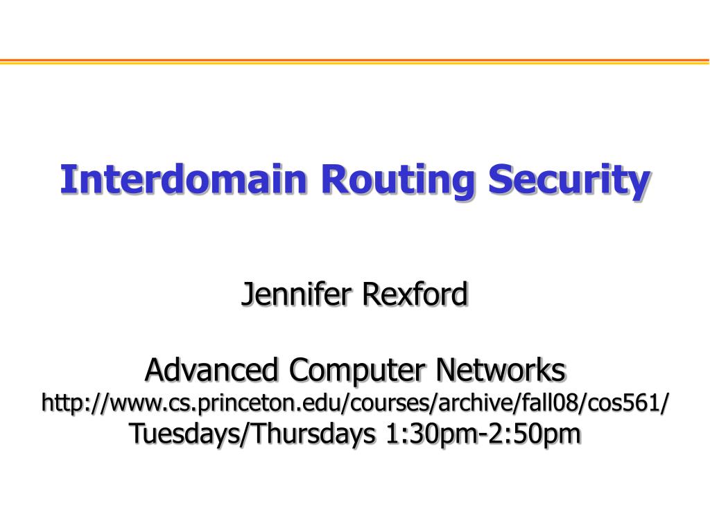 PPT - Interdomain Routing Security PowerPoint Presentation, free ...