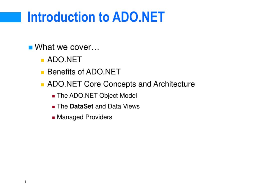 PPT - Introduction to ADO.NET PowerPoint Presentation, free download ...