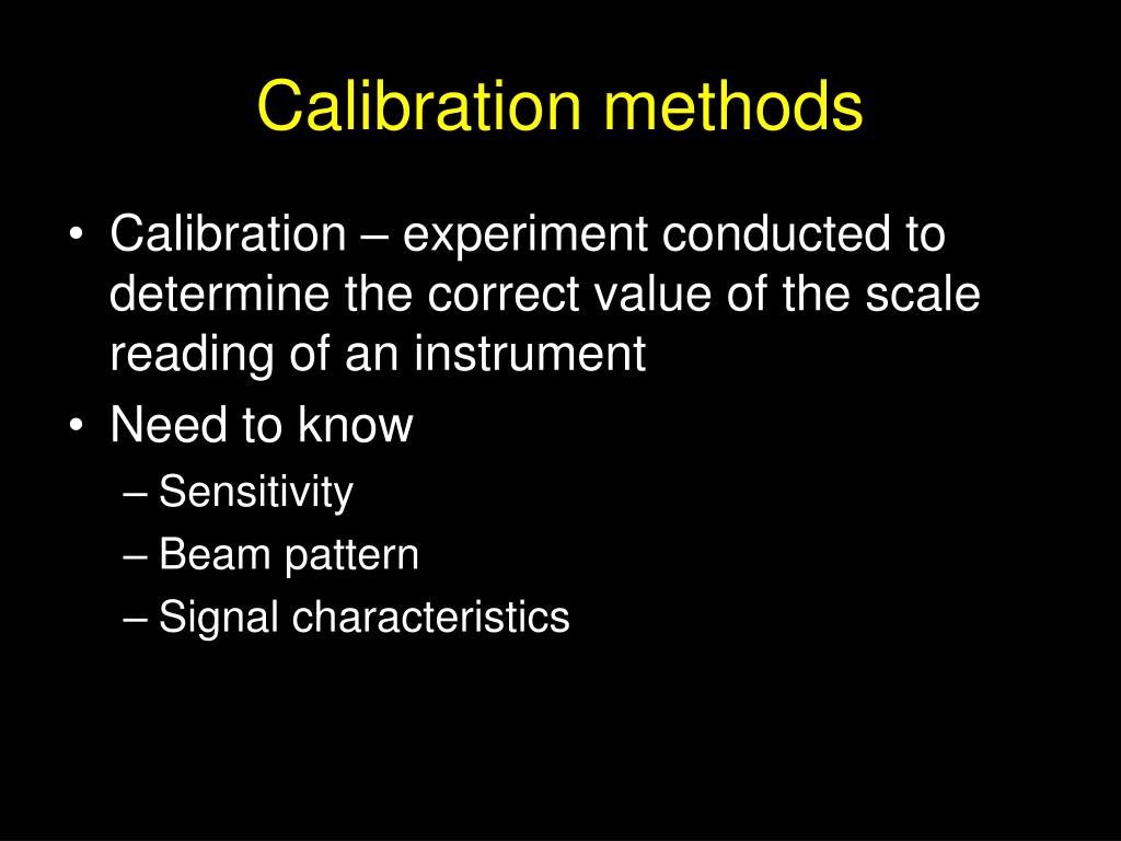 PPT - Calibration methods PowerPoint Presentation, free download - ID ...