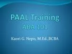 PPT - PAAL Training ABA 101 PowerPoint Presentation, free download - ID ...