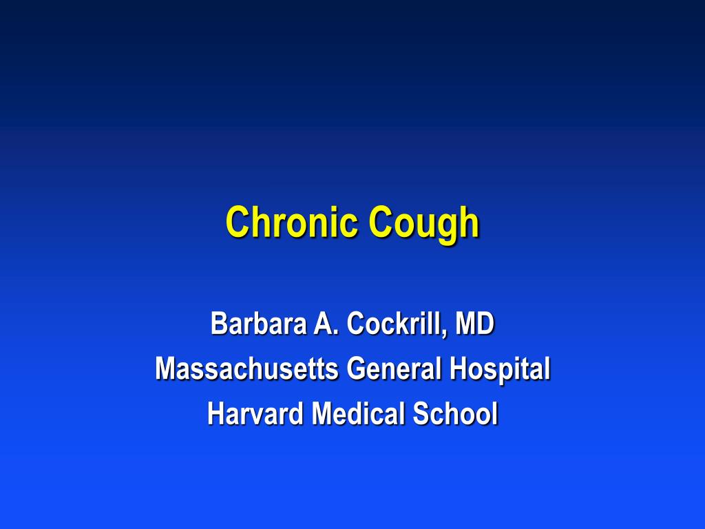PPT - Chronic Cough PowerPoint Presentation, free download - ID:172723