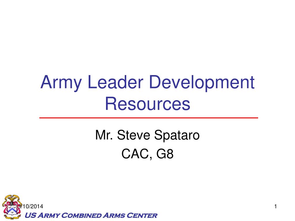 PPT - Army Leader Development Resources PowerPoint Presentation, free ...