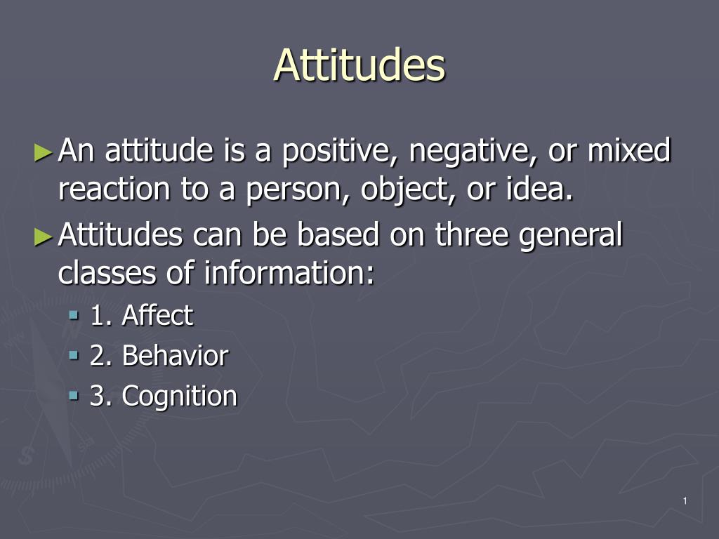 PPT - Attitudes PowerPoint Presentation, free download - ID:175461