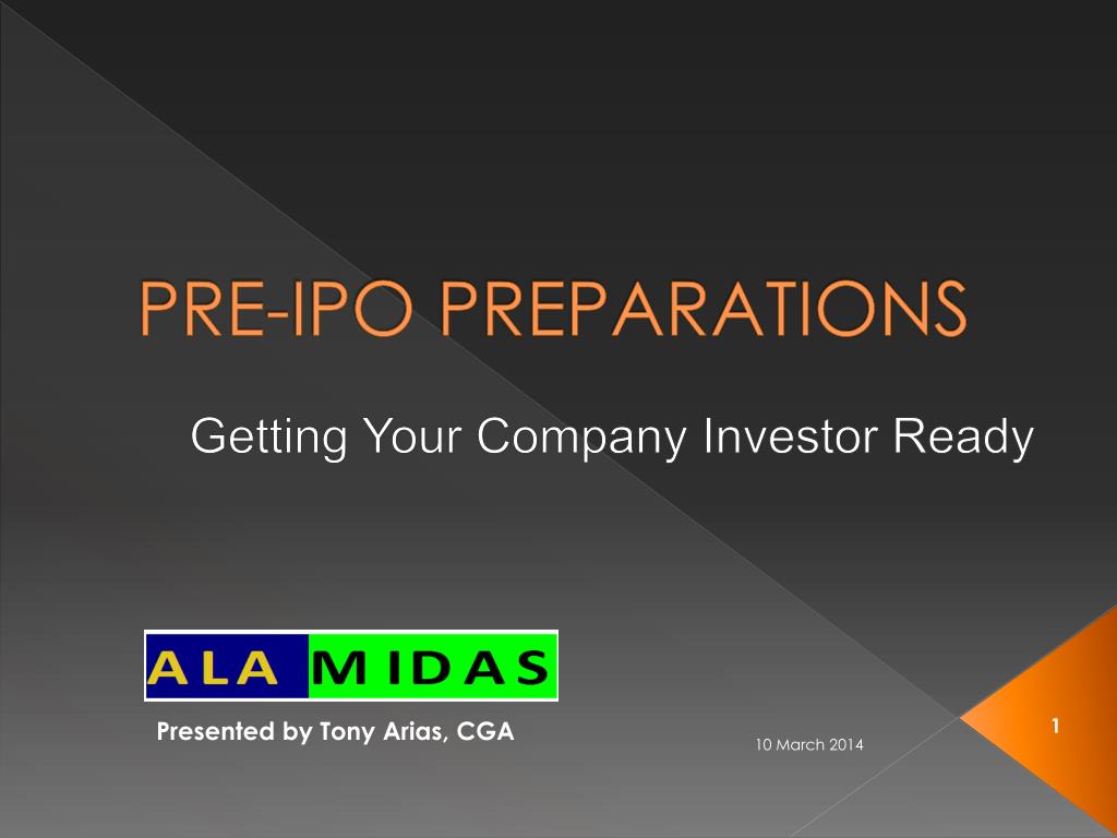 PPT - PRE-IPO PREPARATIONS PowerPoint Presentation, free download - ID ...