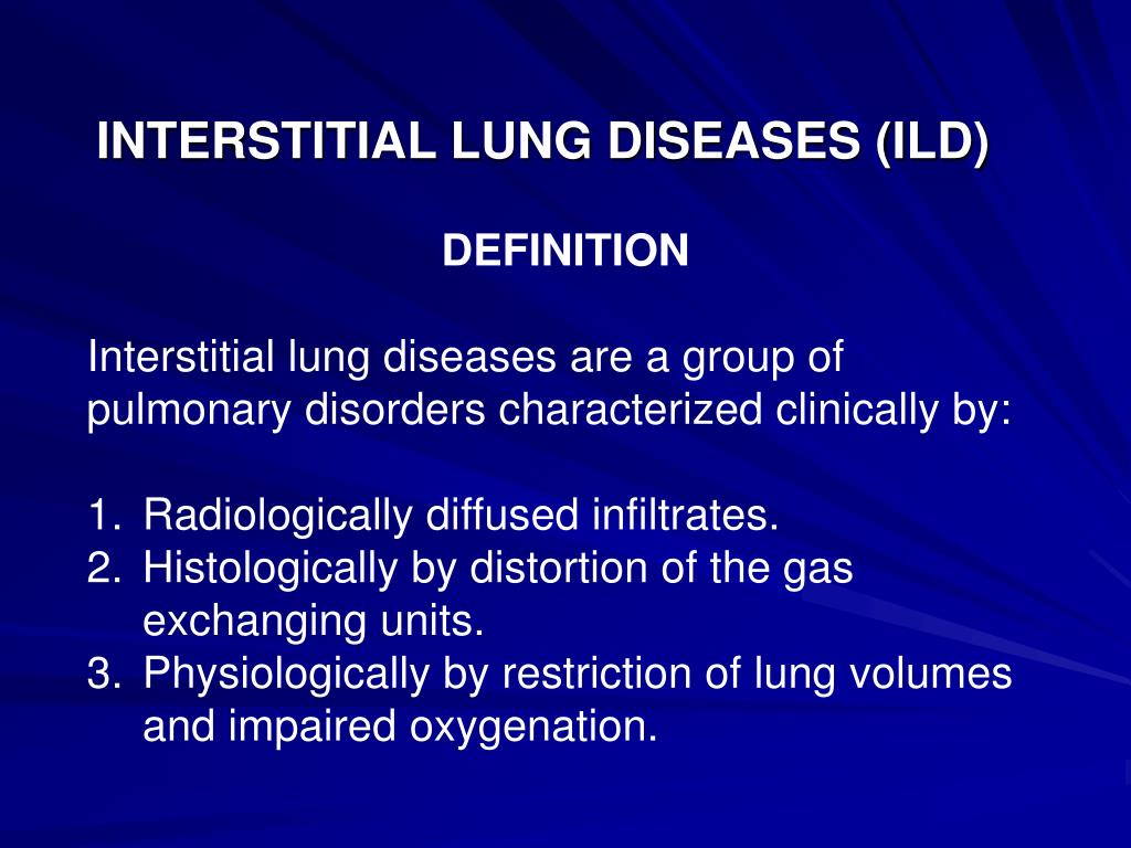 PPT - INTERSTITIAL LUNG DISEASES (ILD) PowerPoint Presentation, free ...
