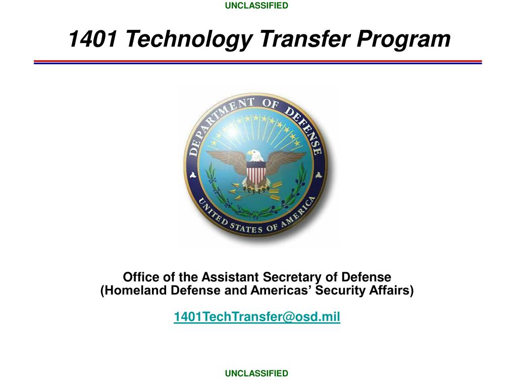 PPT - 1401 Technology Transfer Program PowerPoint Presentation, free ...