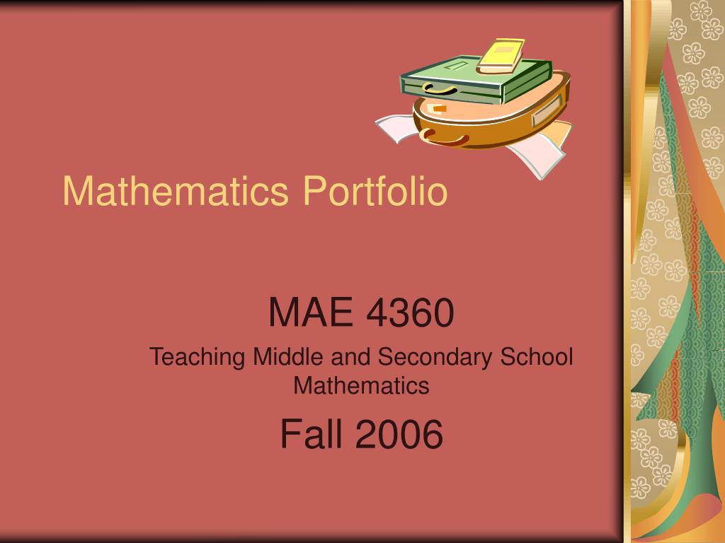 PPT - Mathematics Portfolio PowerPoint Presentation, free download - ID ...