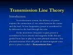 PPT - Transmission Line “Definition” PowerPoint Presentation, free ...