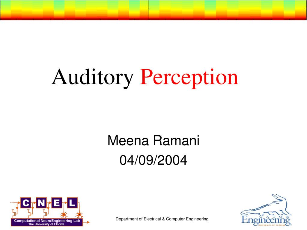 PPT - Auditory Perception PowerPoint Presentation, free download - ID ...