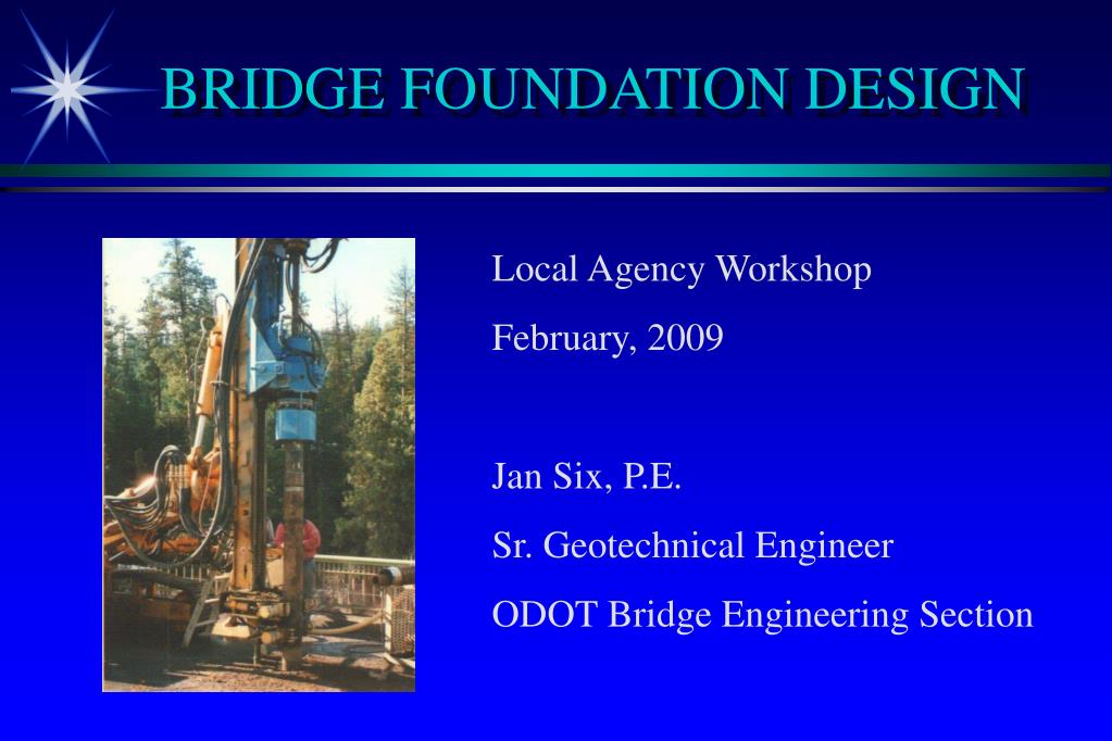 PPT - BRIDGE FOUNDATION DESIGN PowerPoint Presentation, free download ...