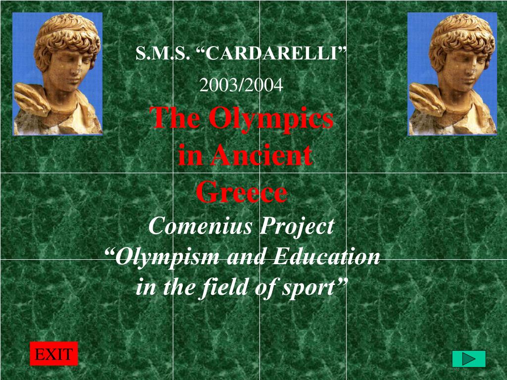 PPT - S.M.S. “CARDARELLI” 2003/2004 The Olympics in Ancient Greece ...