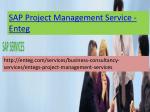 PPT - Project Management using SAP Project System SAP Project System ...