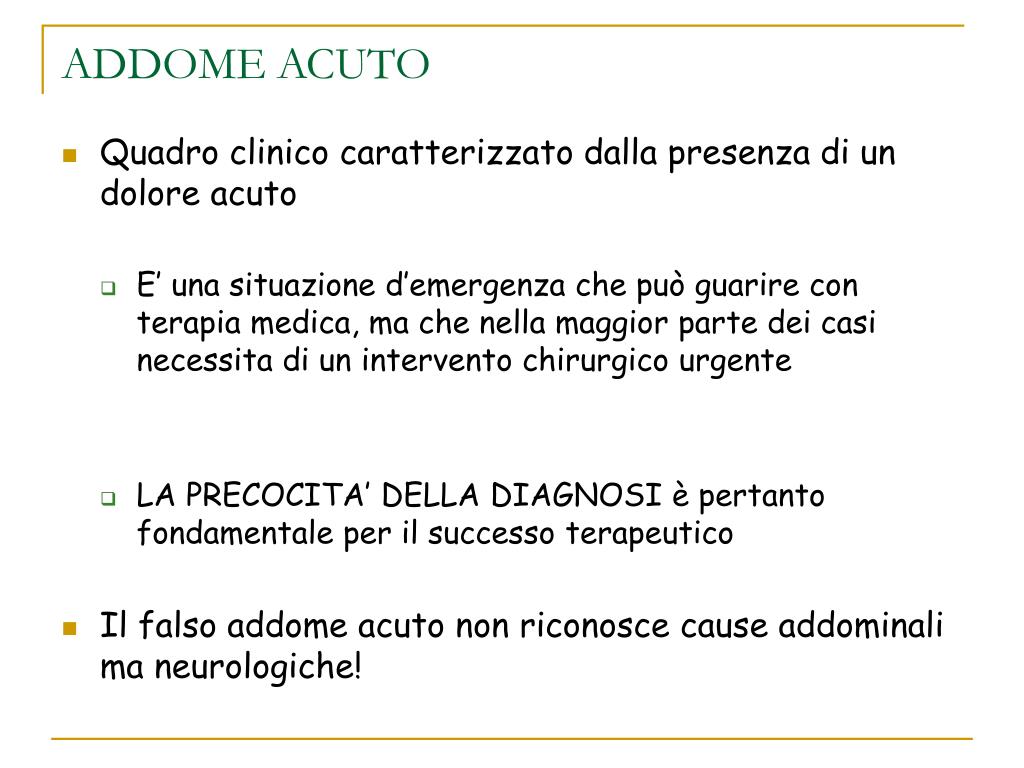 PPT - ADDOME ACUTO PowerPoint Presentation, free download - ID:184566