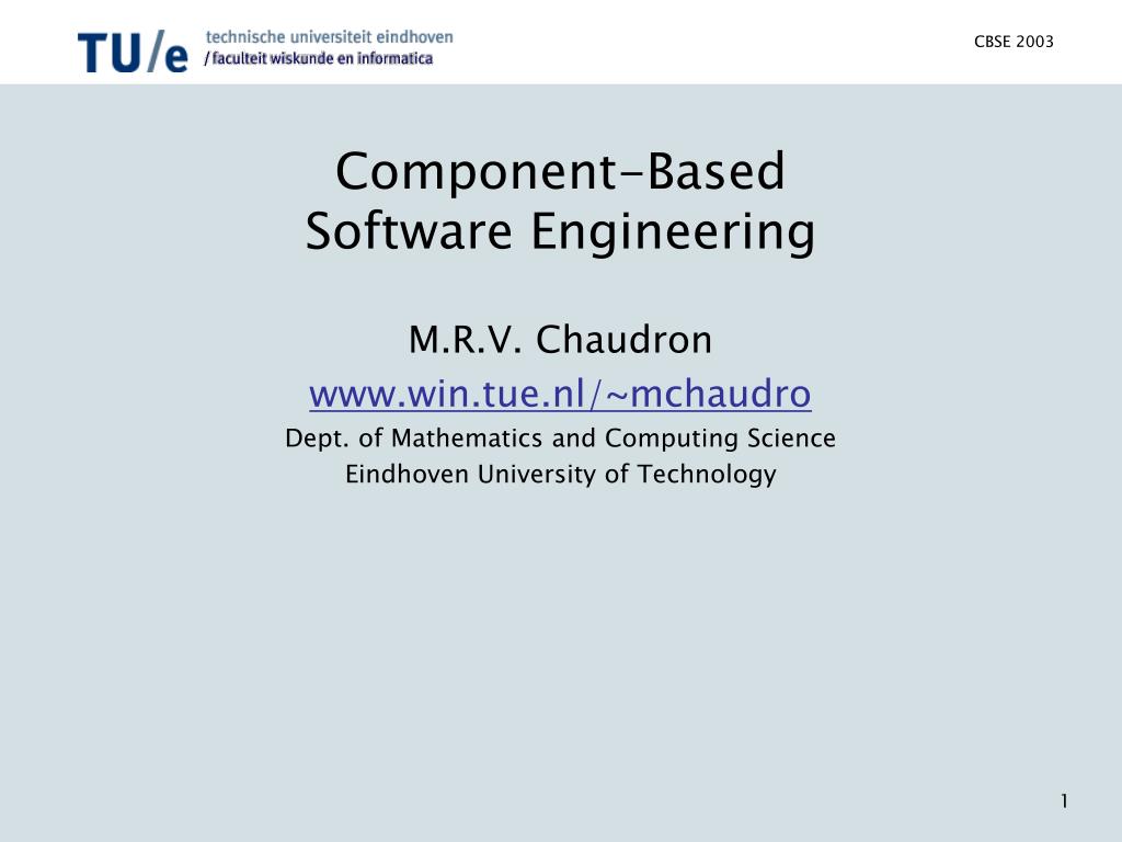 PPT - Component-Based Software Engineering PowerPoint Presentation ...
