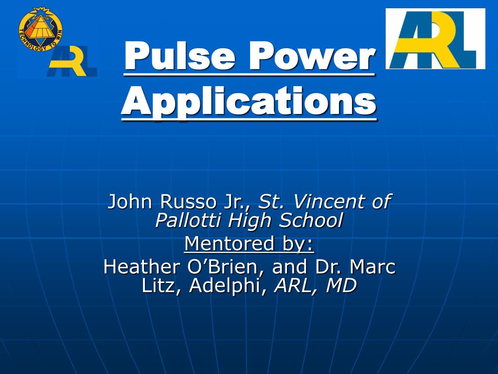 PPT - Pulse Power Applications PowerPoint Presentation, free download ...